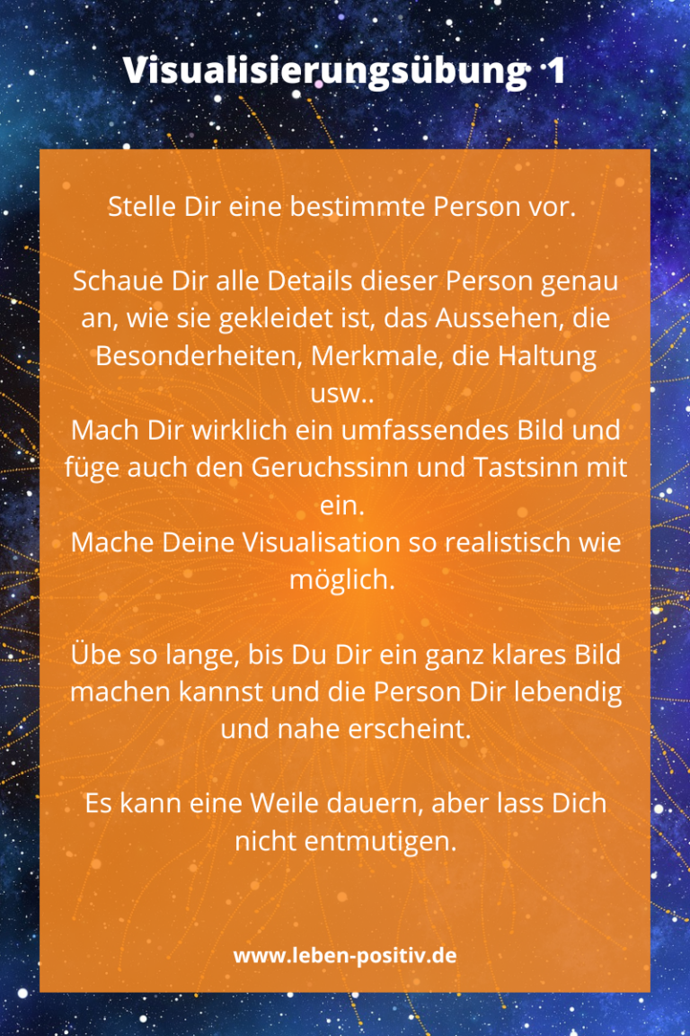 Durch Visualisierung Wünsche und Träume erfüllen – L E B E N - P O S I T I V